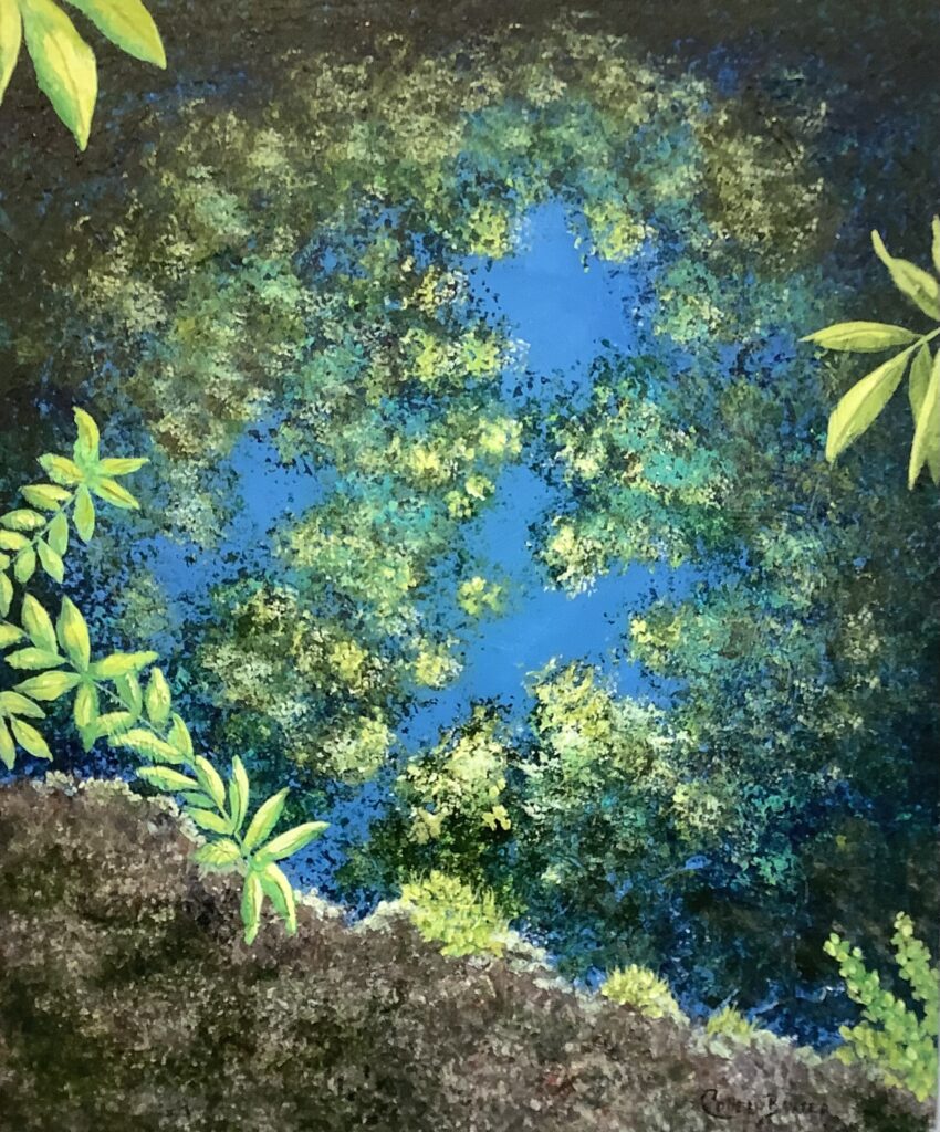 Swamp Reflections 12 Colleen Baxter acrylic on canvas 24 x 18